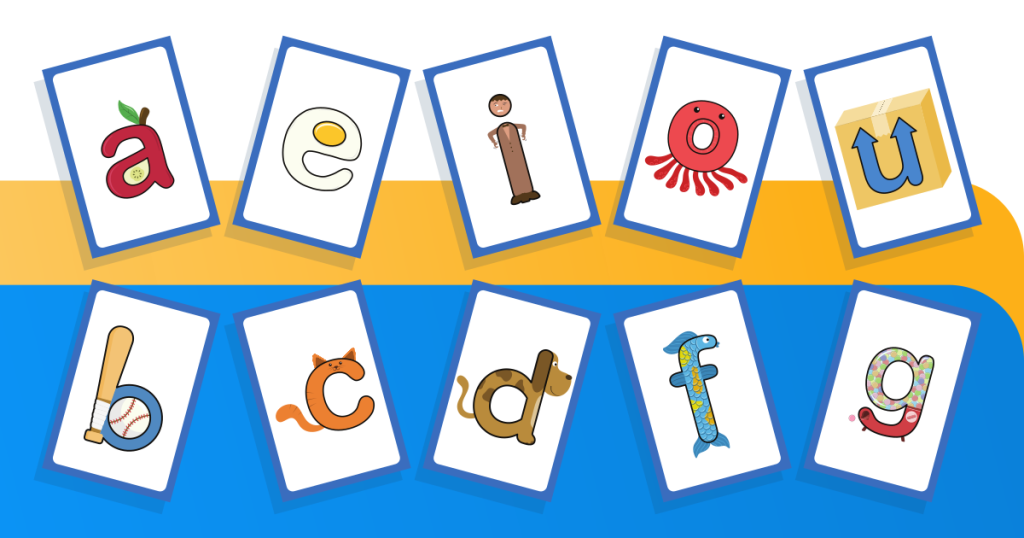 Letter Sound Cards Embedded Mnemonics - Viva Phonics